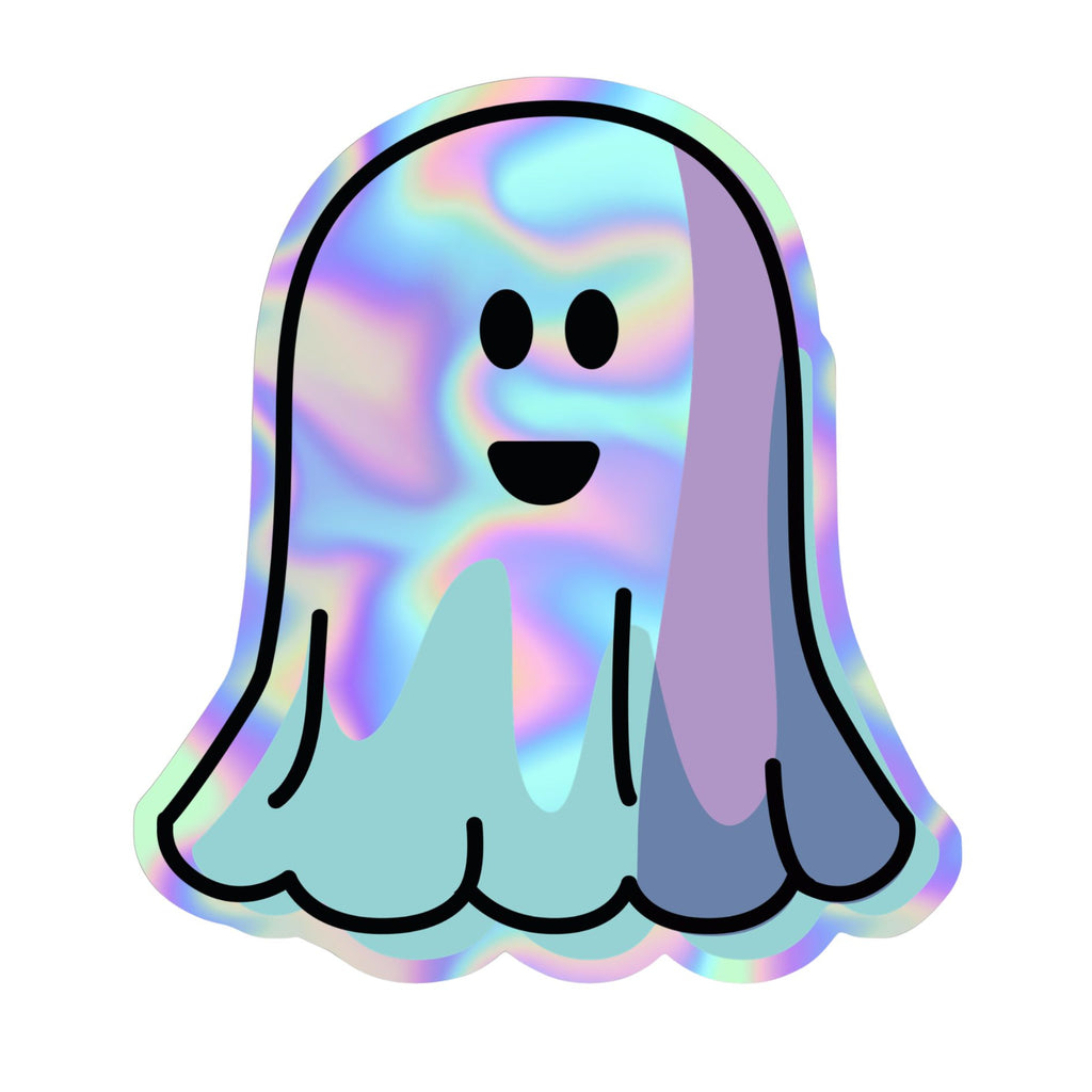 Ghostie holographic sticker – Paper and Word