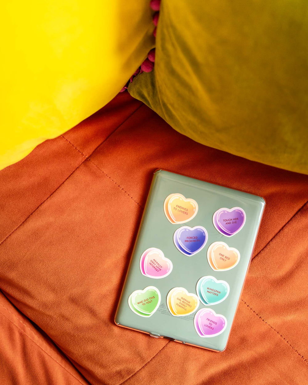 One Bed Only Candy Heart Sticker – Paper and Word